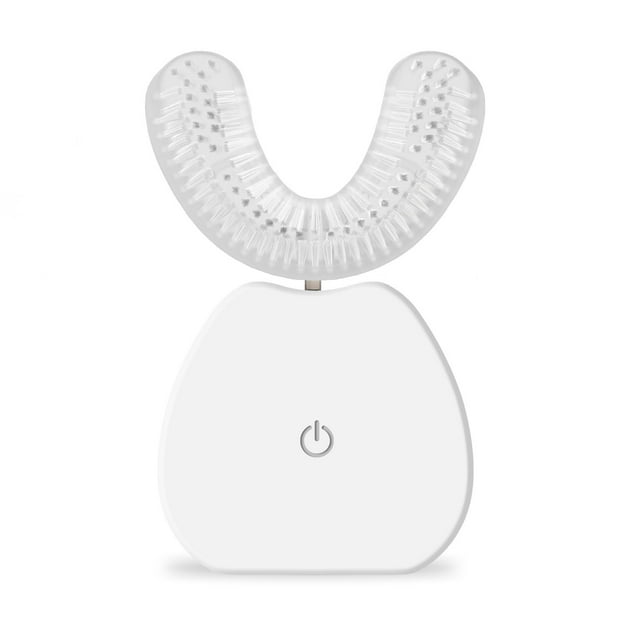AutoBrush Adult Electric U-Shaped Toothbrush, Double-Sided, Soft Nylon ...
