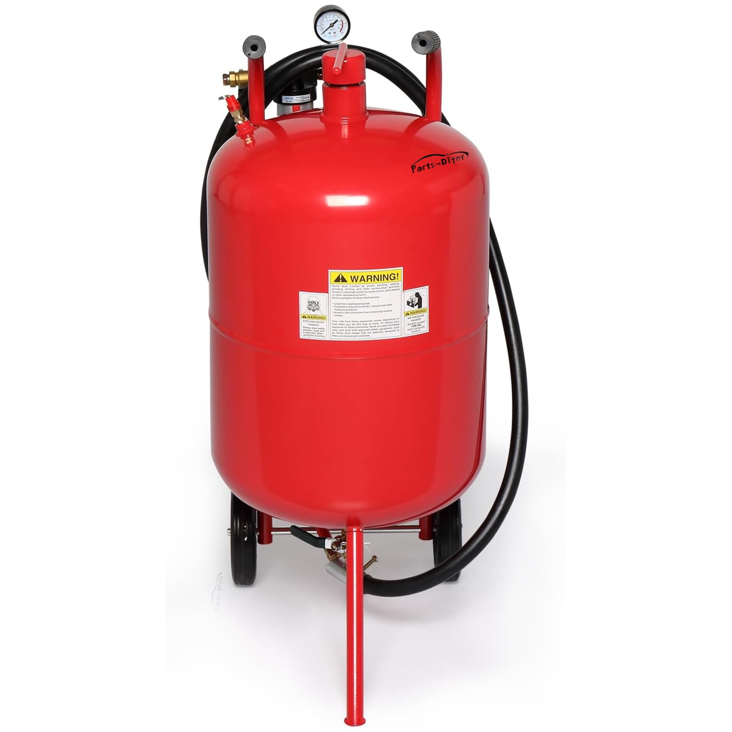 AutoForever 10 Gallon Sandblaster Air Sand Blaster Kit,125 PSI High Pressure Sand Blasting ...