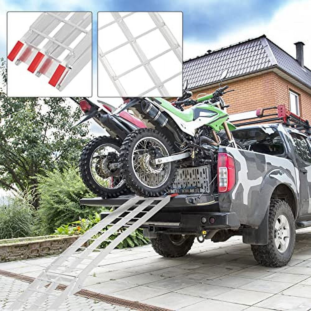AutoForever 1pc 7.5'L Folding Loading Ramp, 750lbs Capacity Aluminum ...