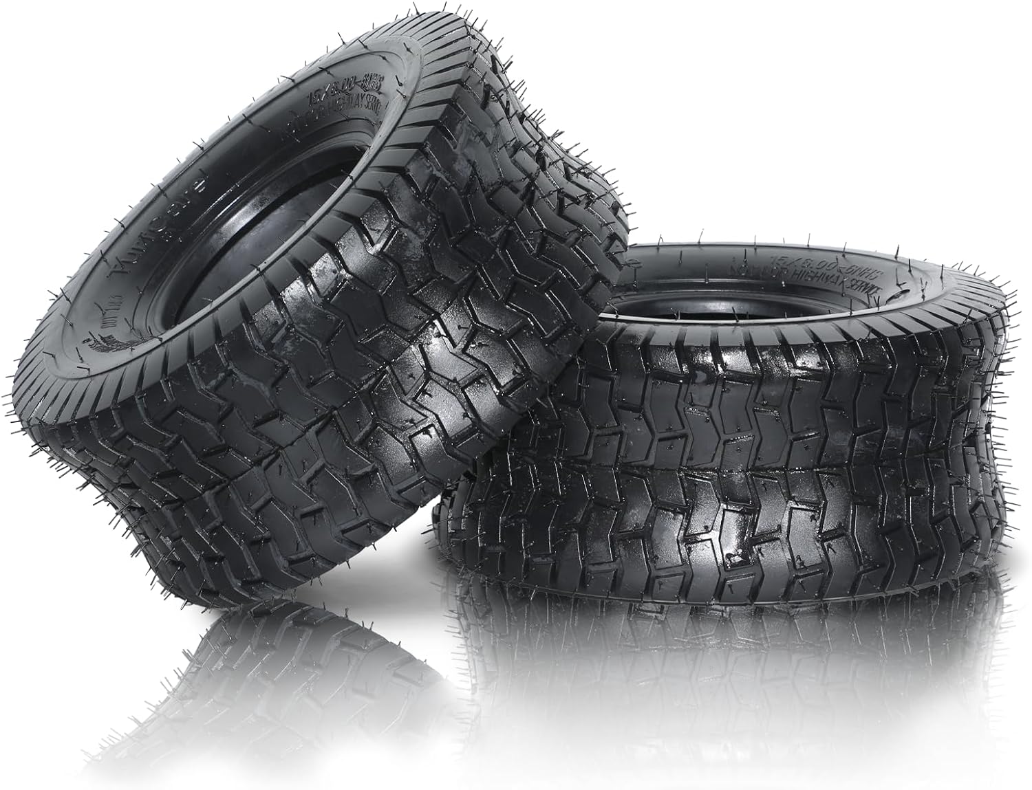 AutoForever Set of 2 18x9.50-8 Lawn Mower Garden Turf Tires 4PR 18x9.5x8 Tractor Golf Cart ...