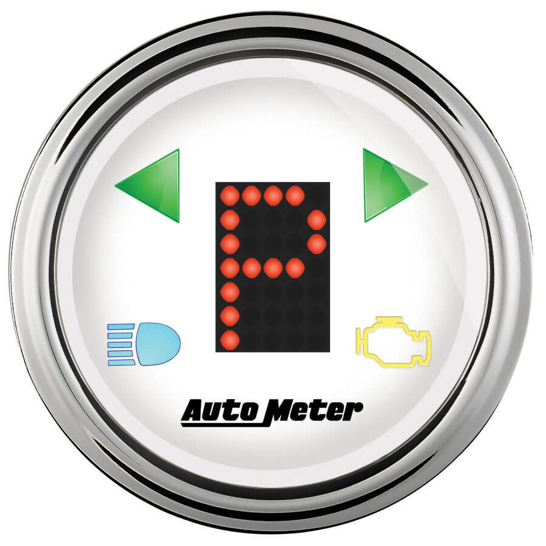 AutoMeter 1360 Arctic White Automatic Transmission Shift Indicator ...