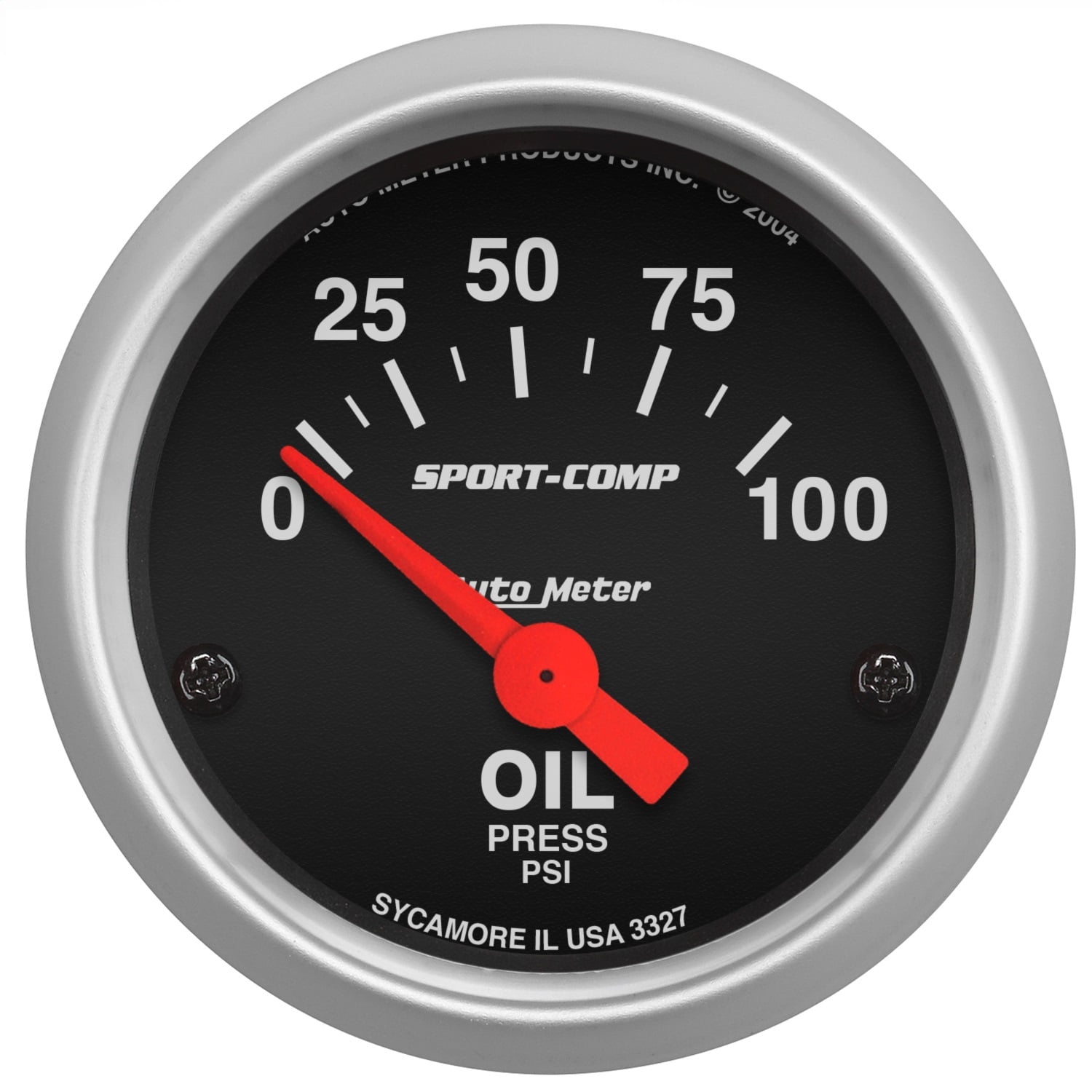 AutoMeter 3327 Sport-Comp Electric Oil Pressure Gauge - Walmart.com