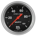AutoMeter 3421 Sport-Comp Mechanical Oil Pressure Gauge - Walmart.com