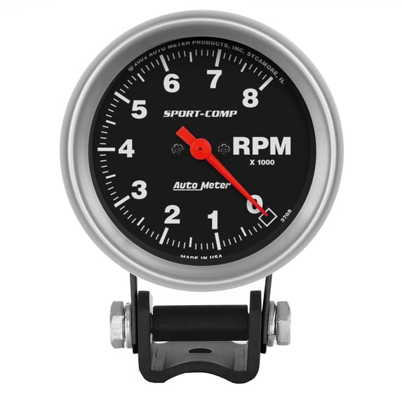 AutoMeter 3708 Sport-Comp Mini Competition Tachometer - Walmart.com