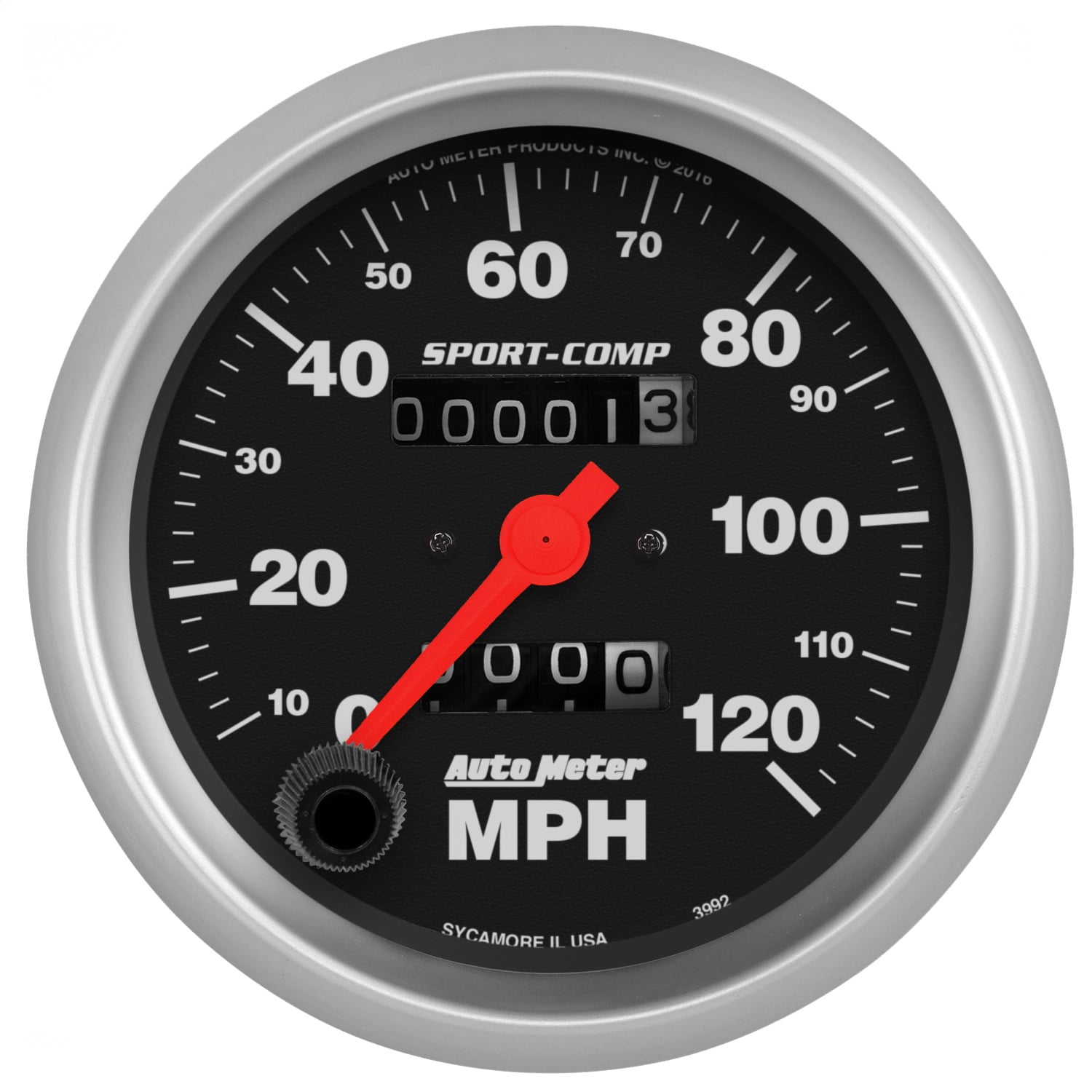 AUTO METER 3992 3-3/8IN SPEEDO, 120 MPH, IN-DASH, MECH - Walmart ...