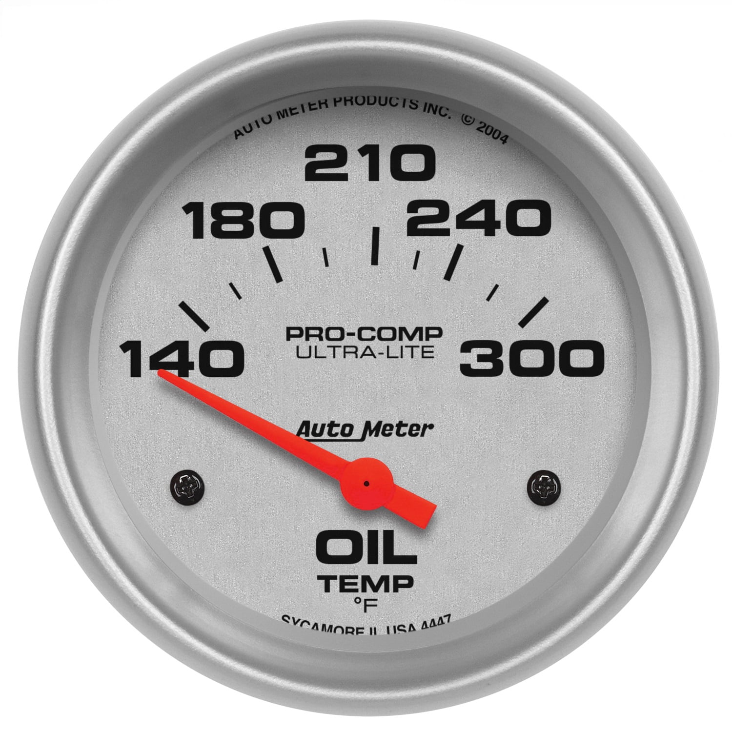 AutoMeter 4447 Ultra-Lite Electric Oil Temperature Gauge - Walmart.com