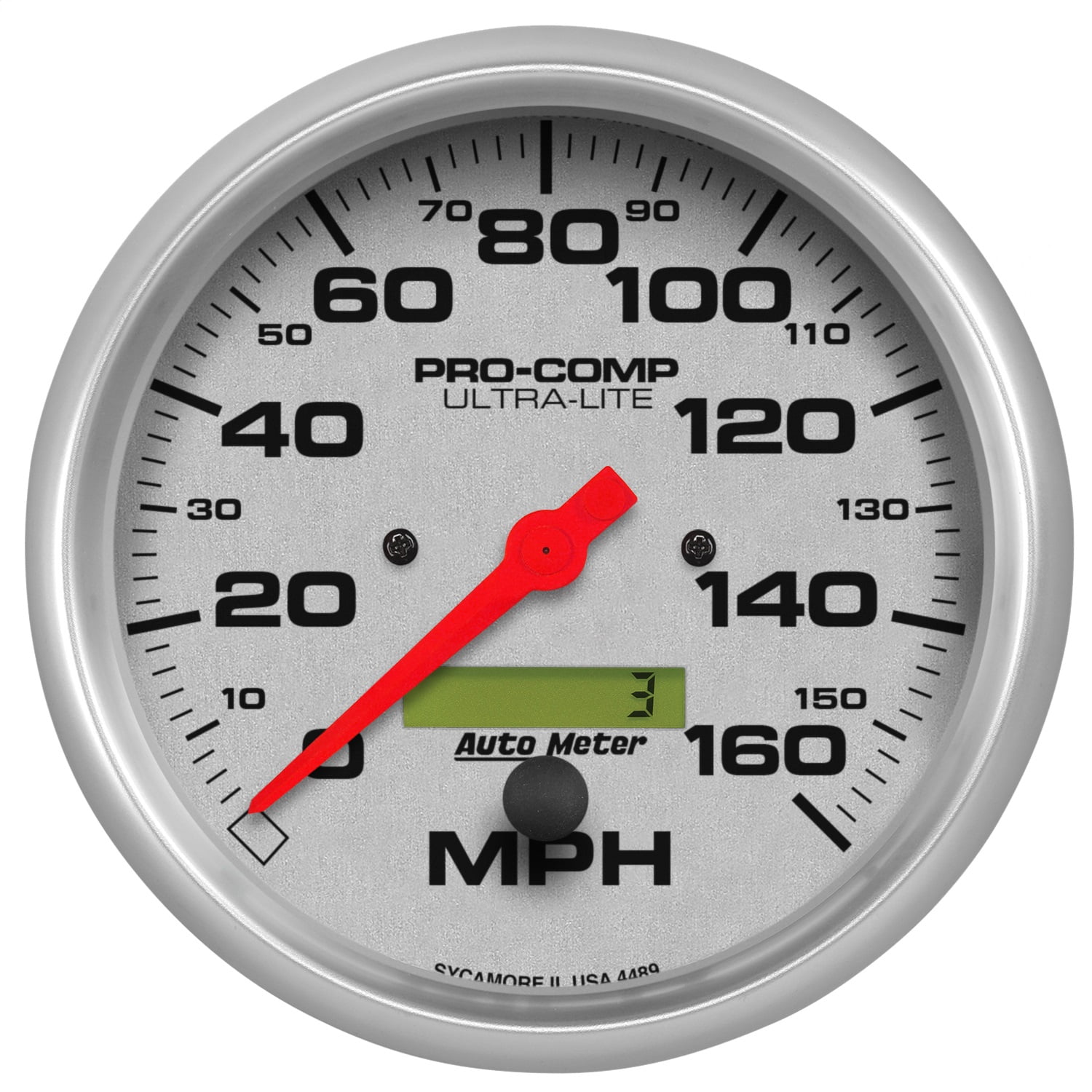 AUTO METER 4489 5IN SPEEDO, 160 MPH, IN- DASH, ELEC, ULTRA-LITE ...