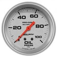 AUTO METER 4621 2-5/8IN OIL PRESS, 0-100 PSI, MECH, LFG, SILVER ...