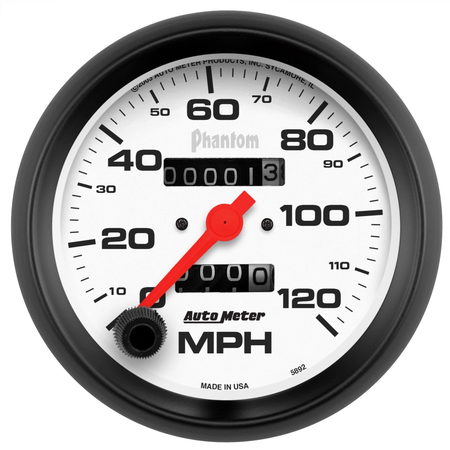 AutoMeter 5892 Phantom In-Dash Mechanical Speedometer - Walmart.com