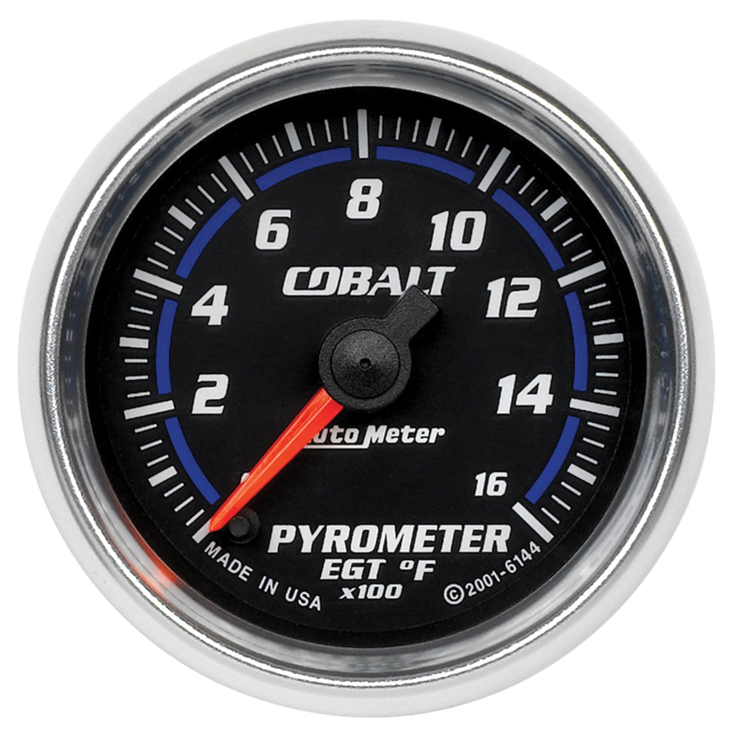 AUTO METER 6144 2IN PYROMETER, 0-1600F, FSE, COBALT - Walmart.com