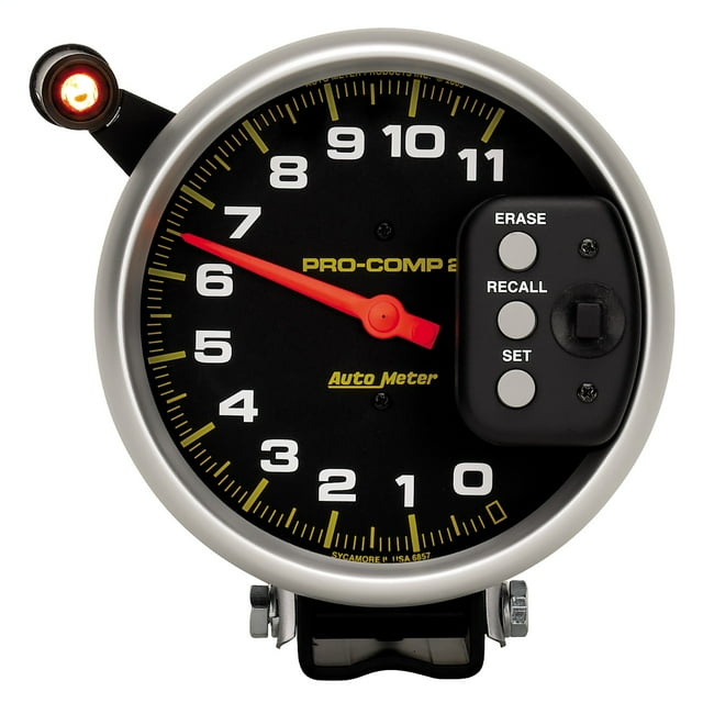 AutoMeter 6857 Pro-Comp Single Range Tachometer - Walmart.com