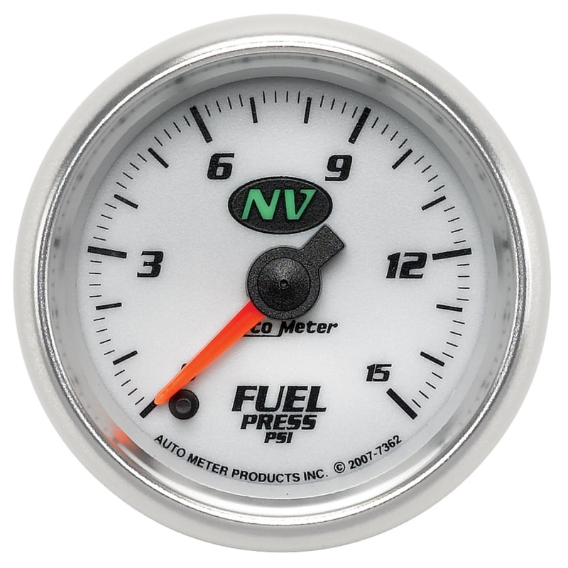 AutoMeter 7362 NV Electric Fuel Pressure Gauge - Walmart.com