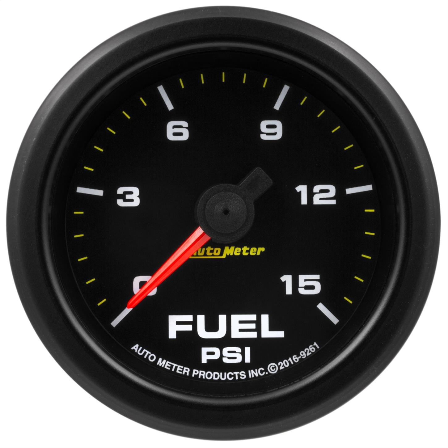 AutoMeter 9261 Extreme Environment Fuel Pressure Gauge; 2-1/6 in. 0-15 ...