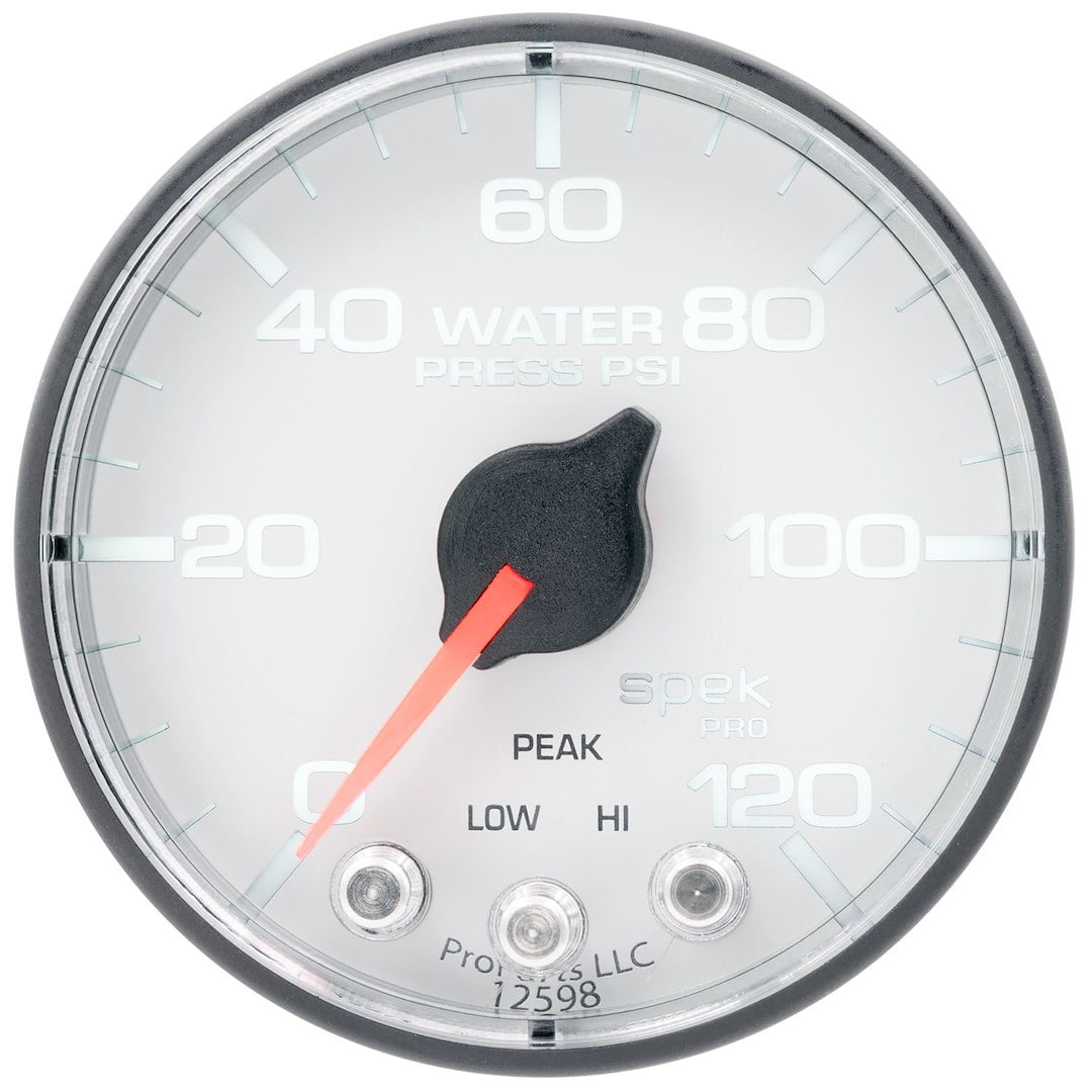 AutoMeter P345128 Spek-Pro Electric Water Pressure Gauge; 2-1/16 in ...