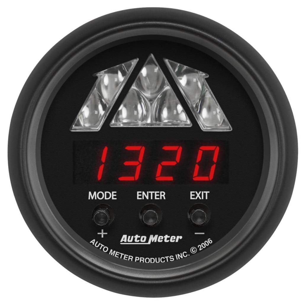 AutoMeter Tachometer Digital w/LED Shift Light | Z-Series 2-1/16in ...