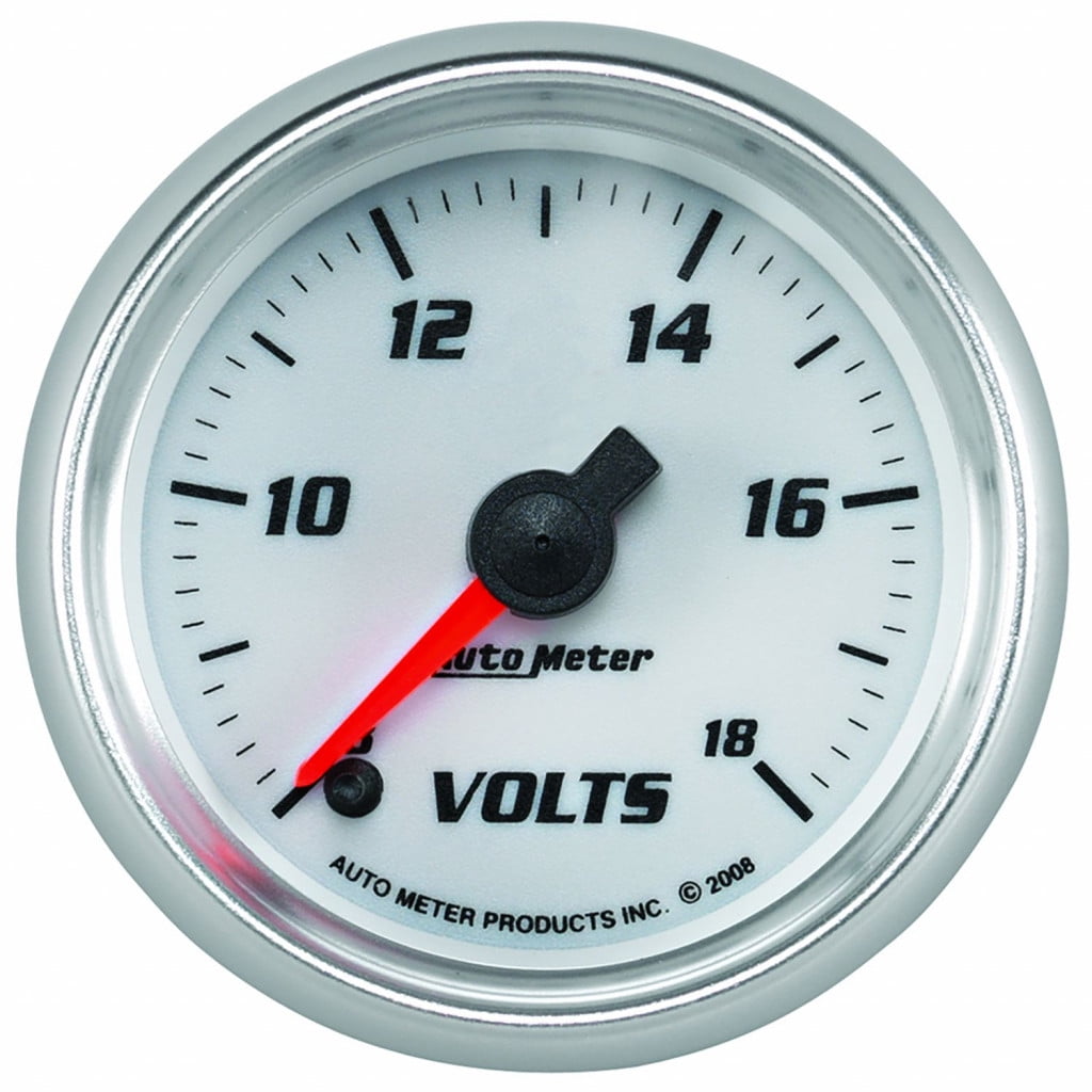 AutoMeter Voltmeter Gauge Digital Stepper Motor Pro-Cycle | 2 1/16in ...