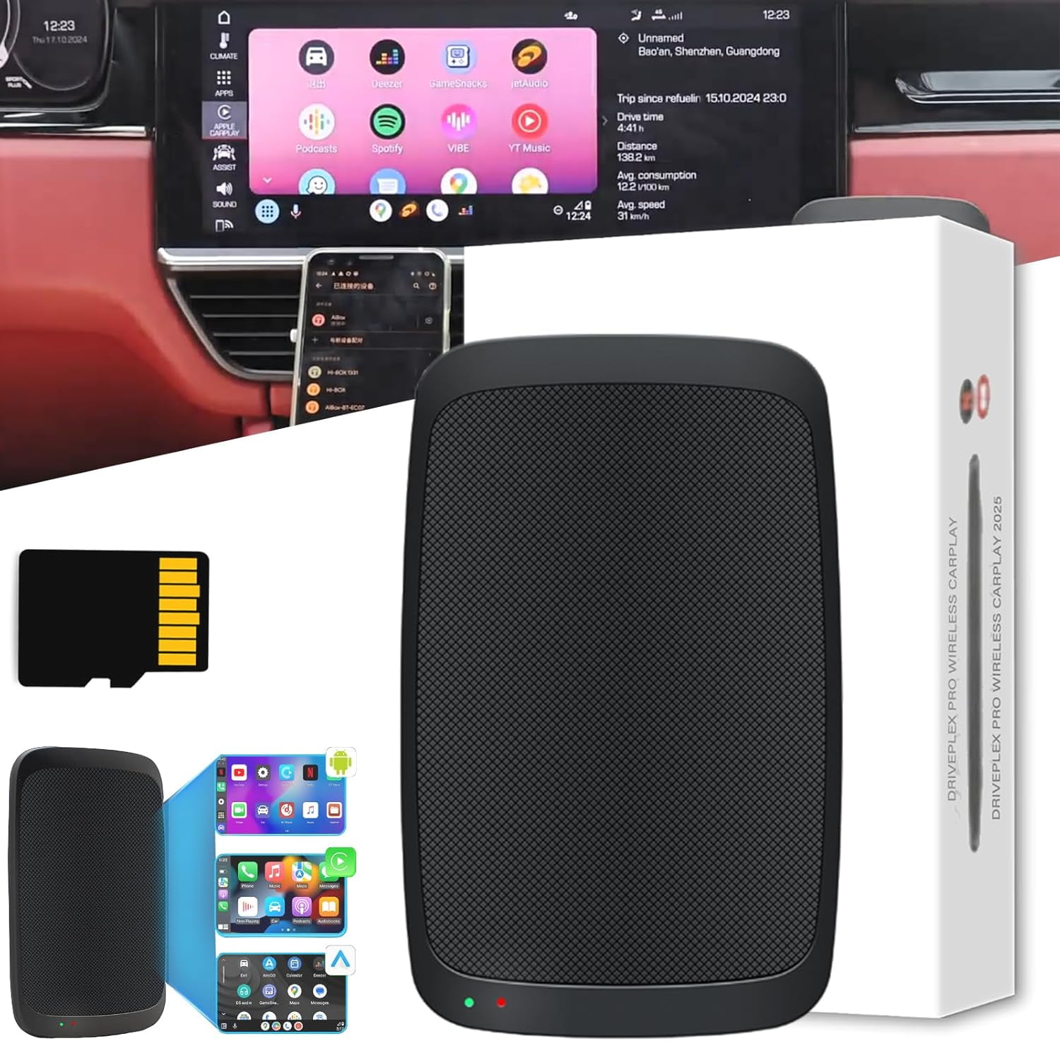 AutoPlexion - Driveplex Pro Wireless Carplay 2025 - Wireless Carplay ...