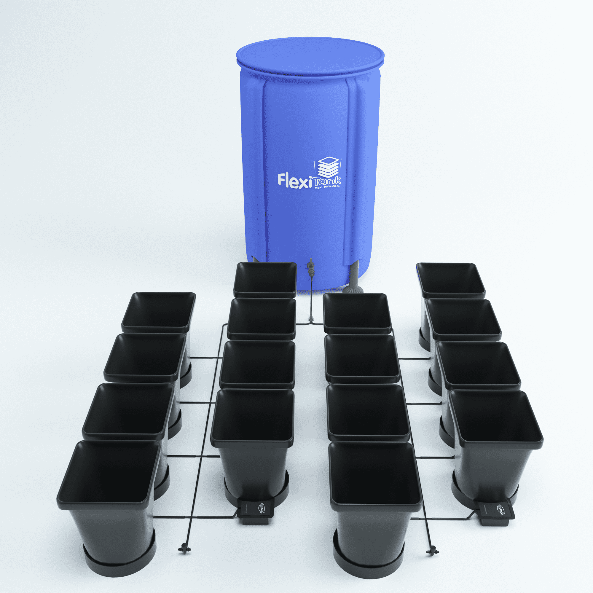 AutoPot 16Pot XL System with 60 Gal FlexiTank and 6.6 Gal Pots ...