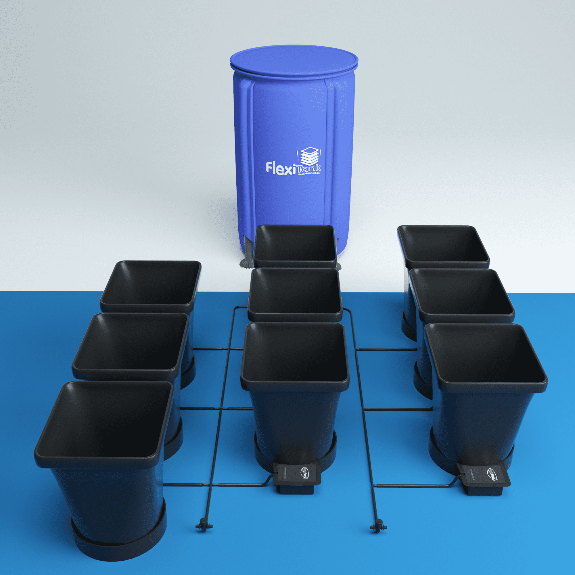 AutoPot 9Pot XL System with 25 Gal FlexiTank and 6.6 Gal Pots - Walmart.com