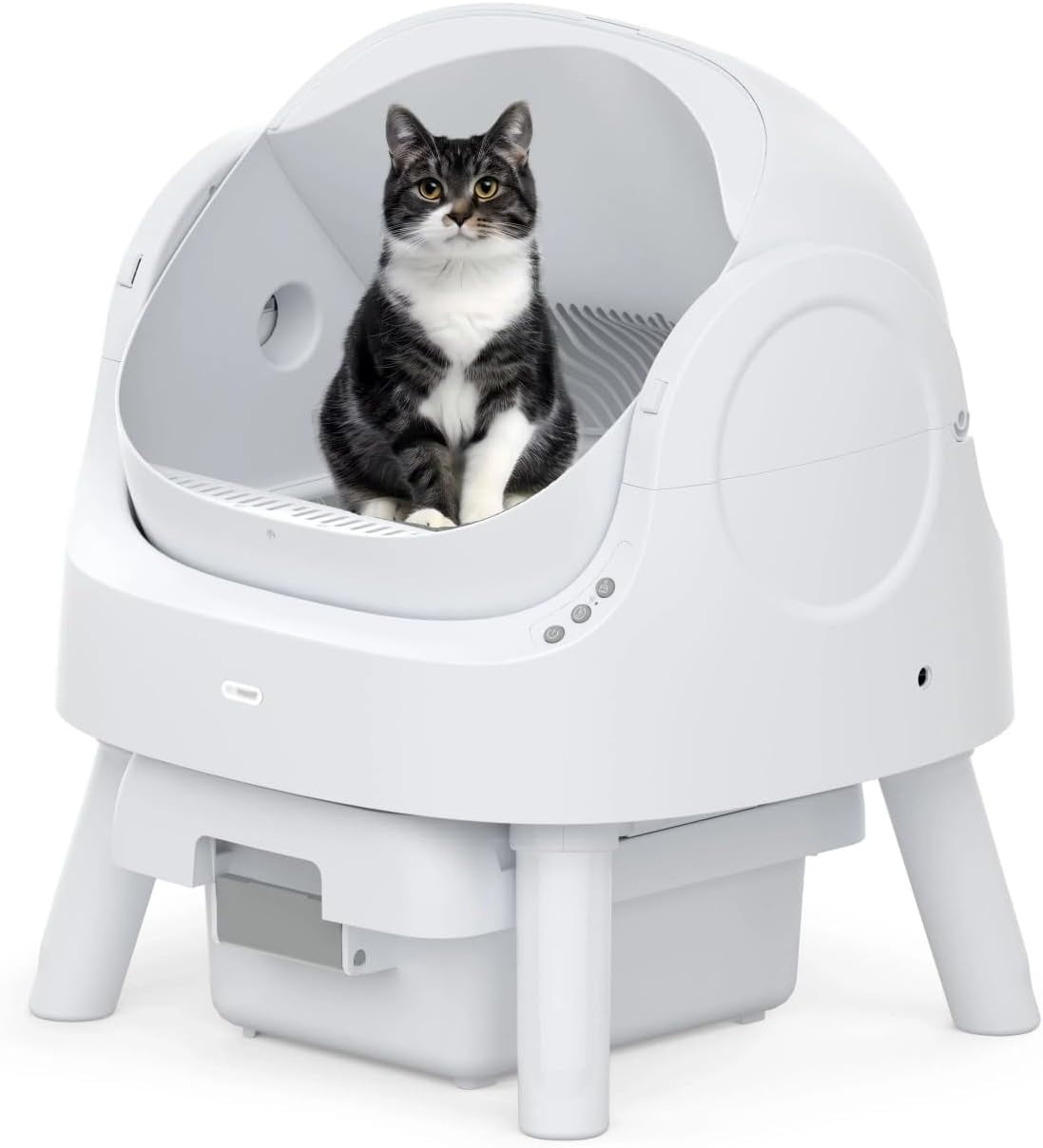 AutoScooper 11 Self Cleaning Litter Box, Open Top Automatic Cat Litter ...