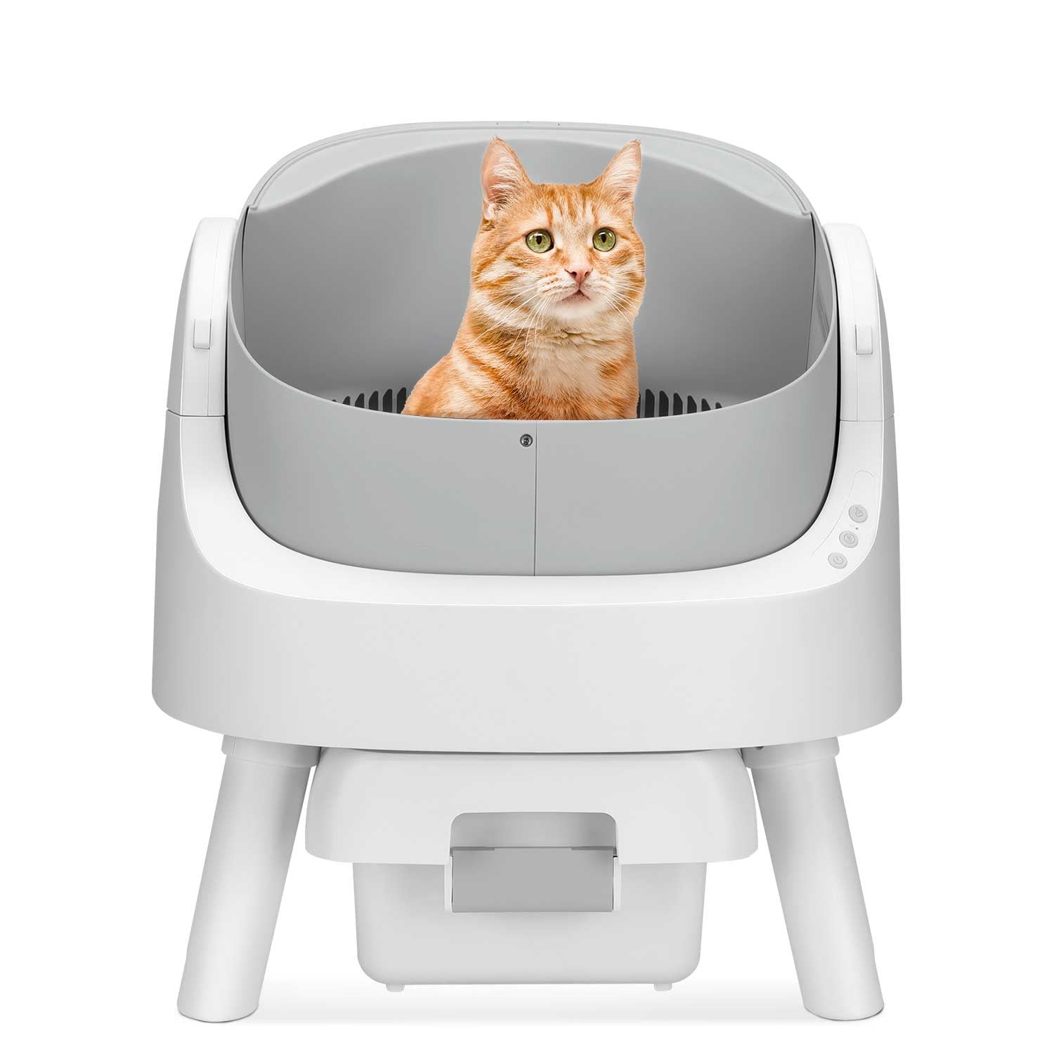 AutoScooper Self Cleaning Cat Litter Box, Open Top Automatic Cat Litter ...