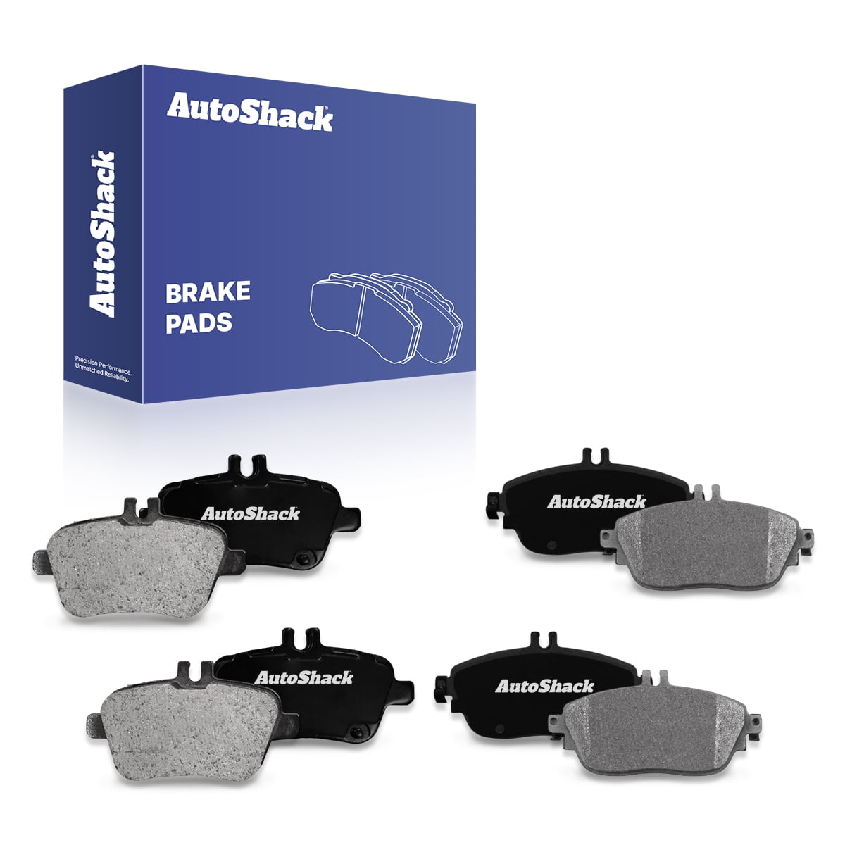AutoShack Front & Rear Ceramic Brake Pad Set for Mercedes-Benz ...