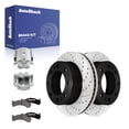 AutoShack Front Brake Rotors, Ceramic Pads & Calipers for Chevrolet ...
