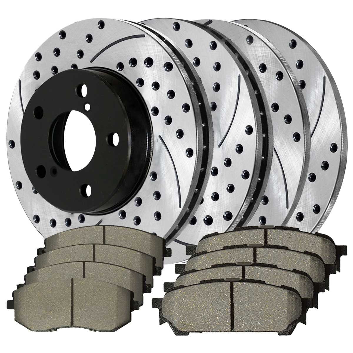 AutoShack Brake Kit Replacement for 2004-2005 Subaru Impreza 2004-2008 ...