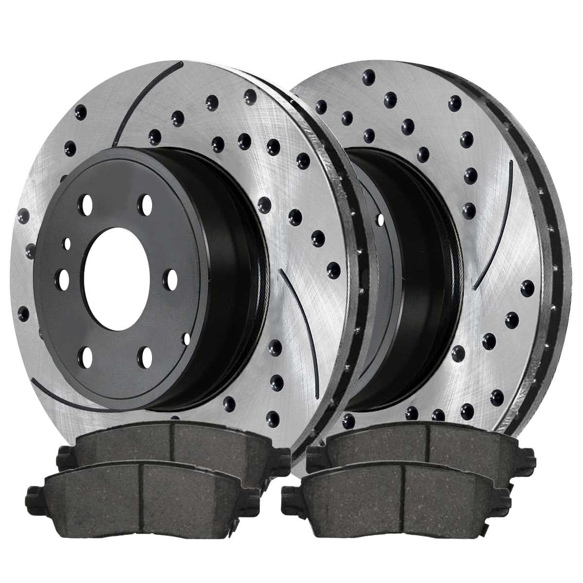AutoShack Rear Brake Kit Replacement for Chevrolet Traverse GMC Acadia ...