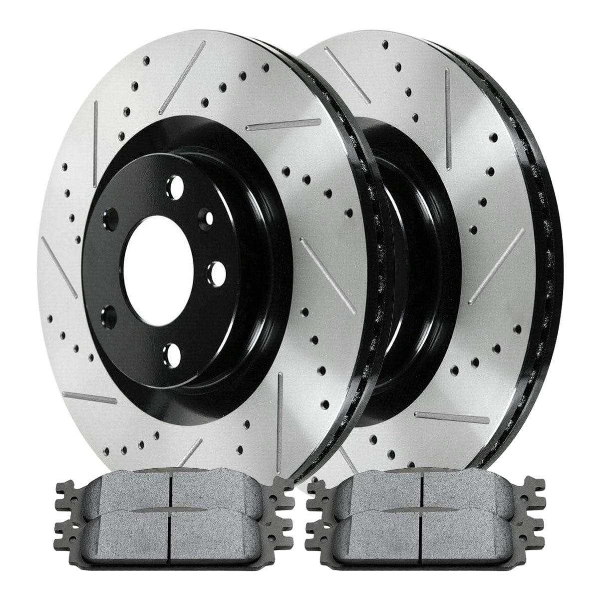 AutoShack Front Brake Kit Replacement for Ford Explorer Taurus Flex V6 ...