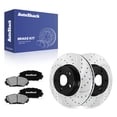 AutoShack Front Brake Rotors & Ceramic Pads Kit for 2009-2019 Toyota ...
