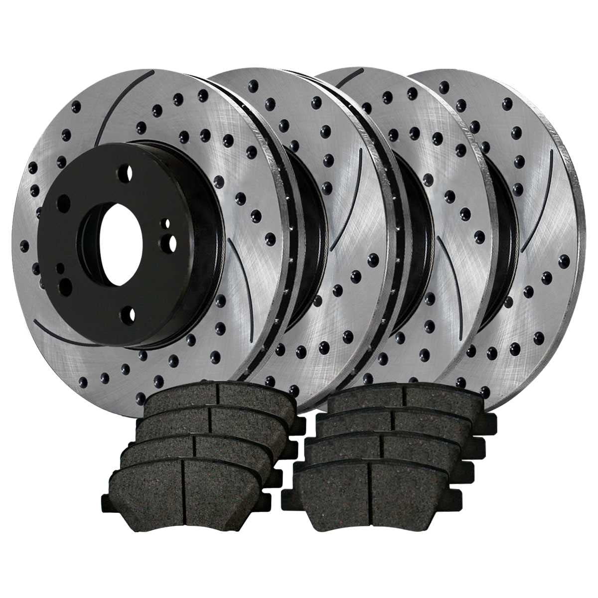 AutoShack Brake Rotors Kit for Kia Forte5, Hyundai Elantra, Veloster ...