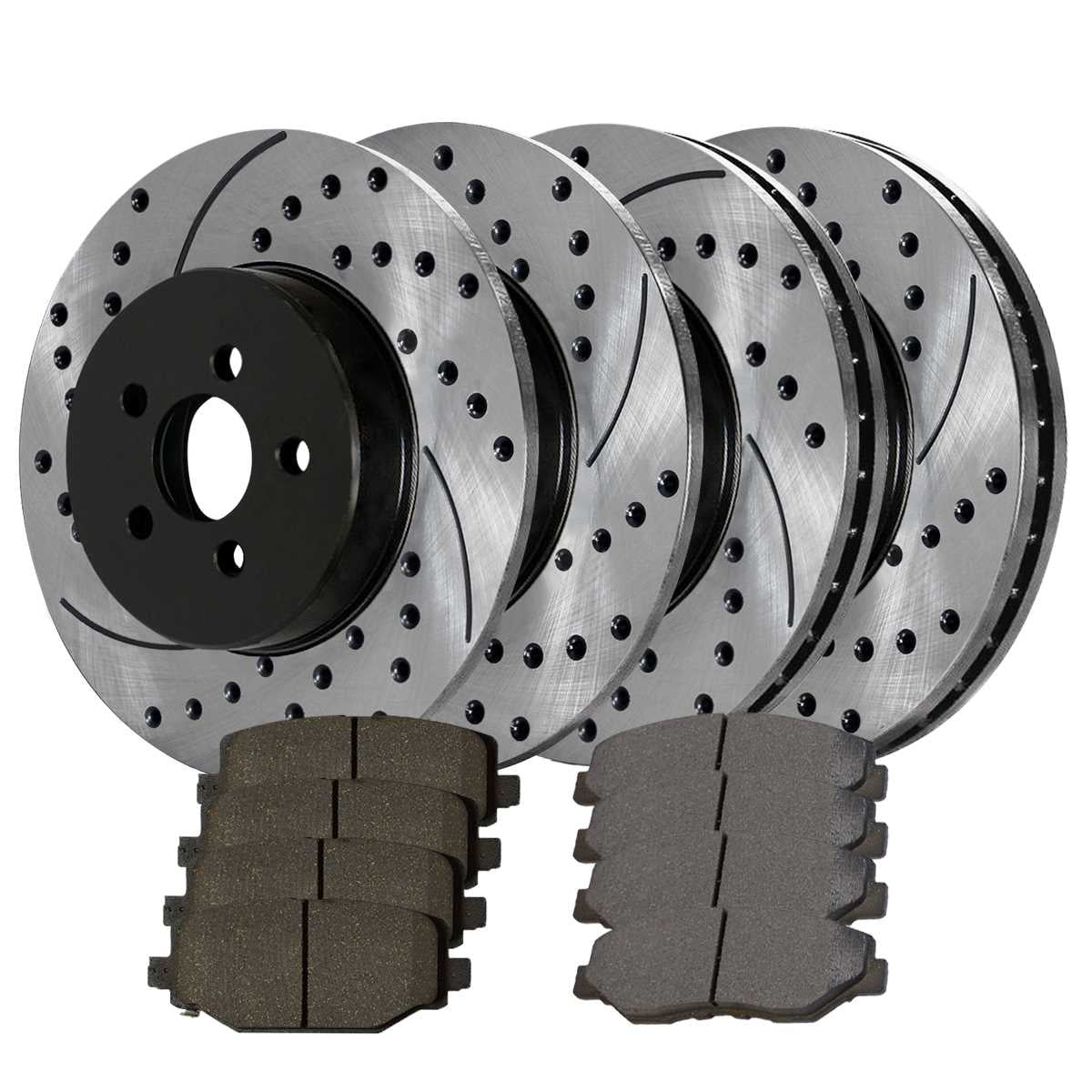 AutoShack Brake Rotors & Ceramic Pads Kit for 2005-2009 Buick LaCrosse ...