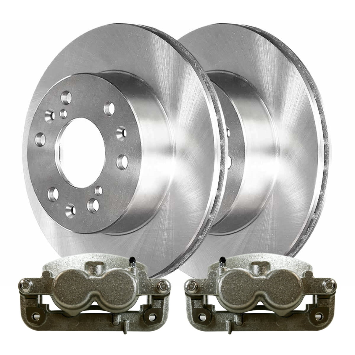 AutoShack Brake Rotors with Brake Calipers Front Brake Rotor & Caliper ...