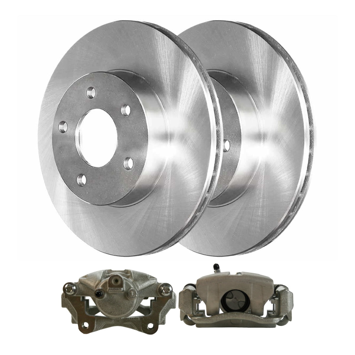 AutoShack Brake Rotors with Brake Calipers Front Brake Rotor & Caliper ...
