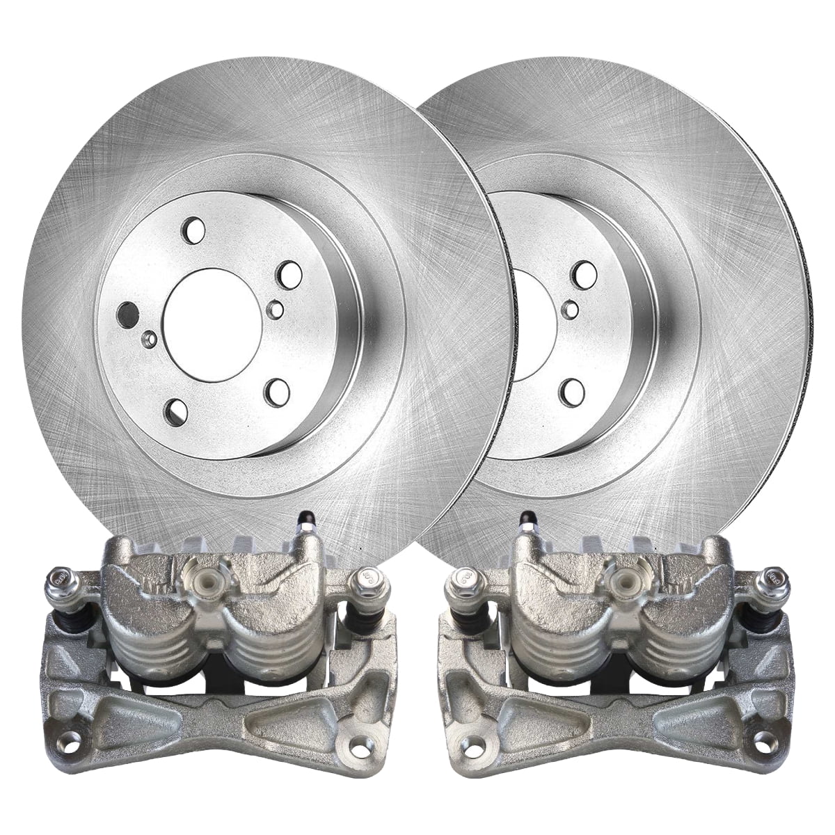 AutoShack Front Brake Calipers & Rotors Kit for 2002-2006 Subaru, Saab ...