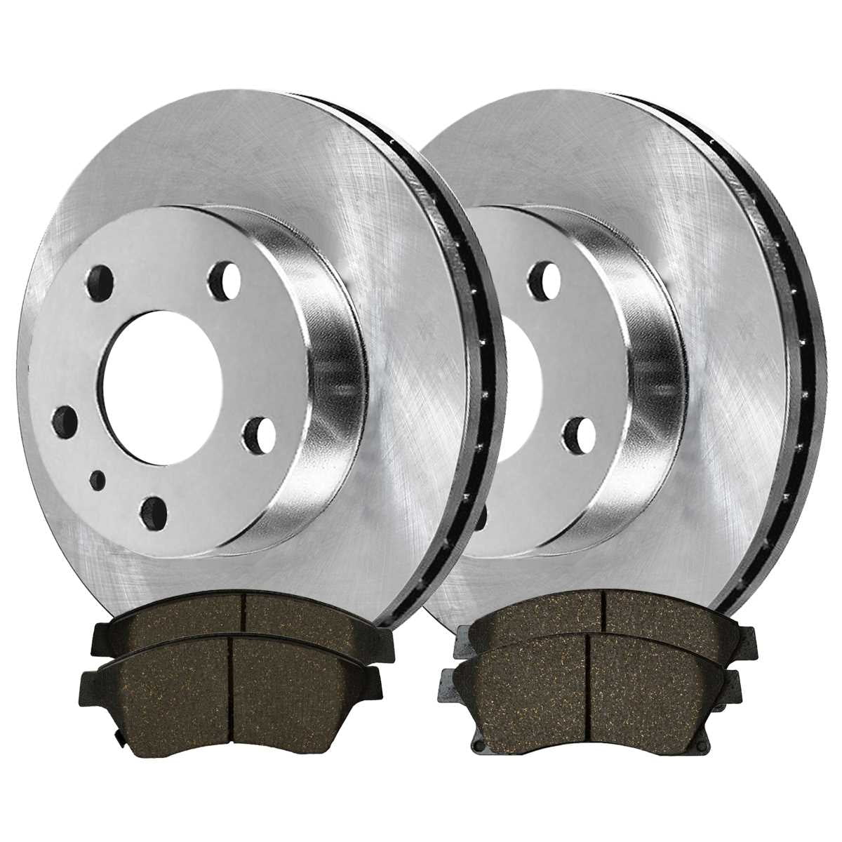 AutoShack Brake Rotors with Brake Pads Front Brake Rotor & Pad ...