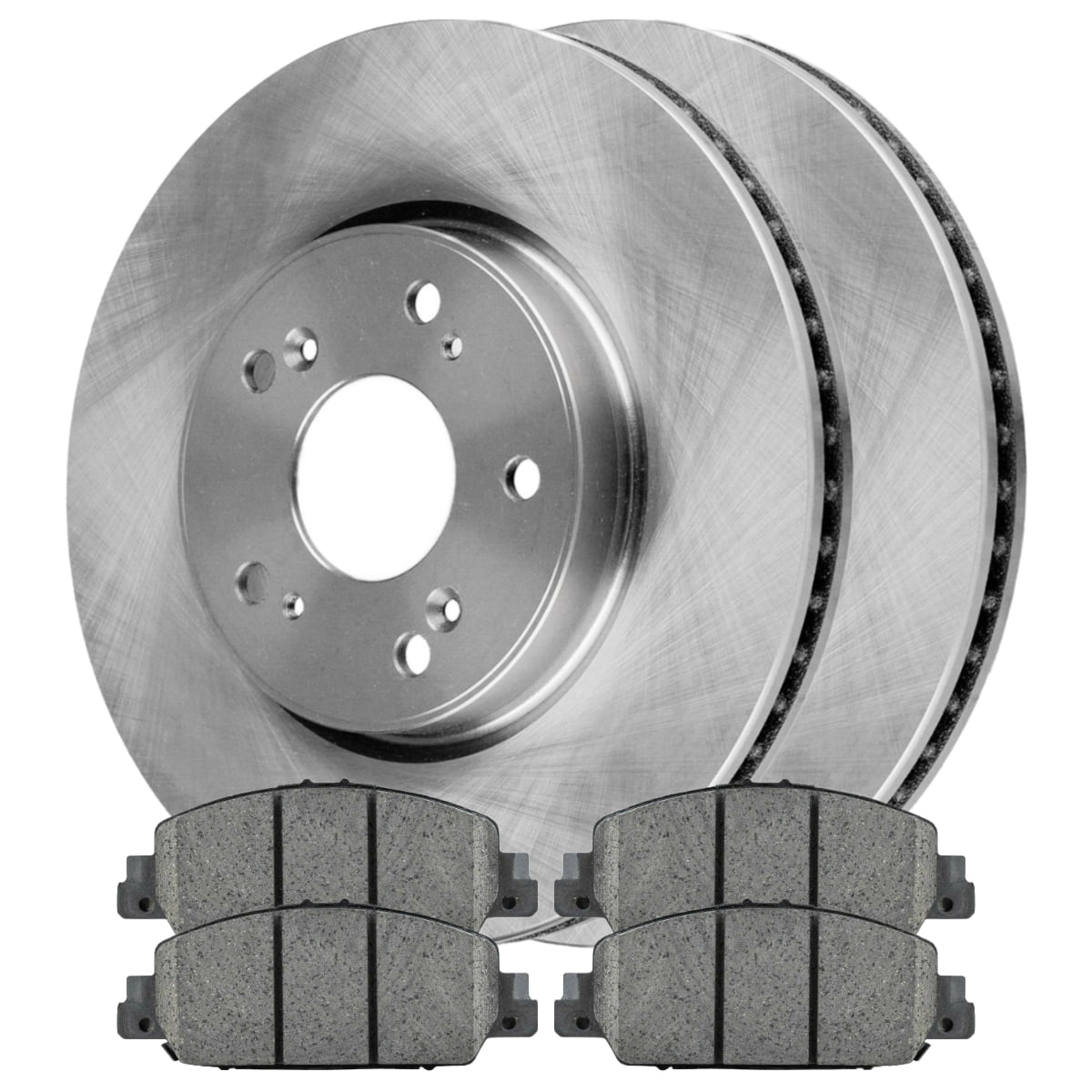 AutoShack Brake Rotors with Brake Pads Front Brake Rotor & Pad ...
