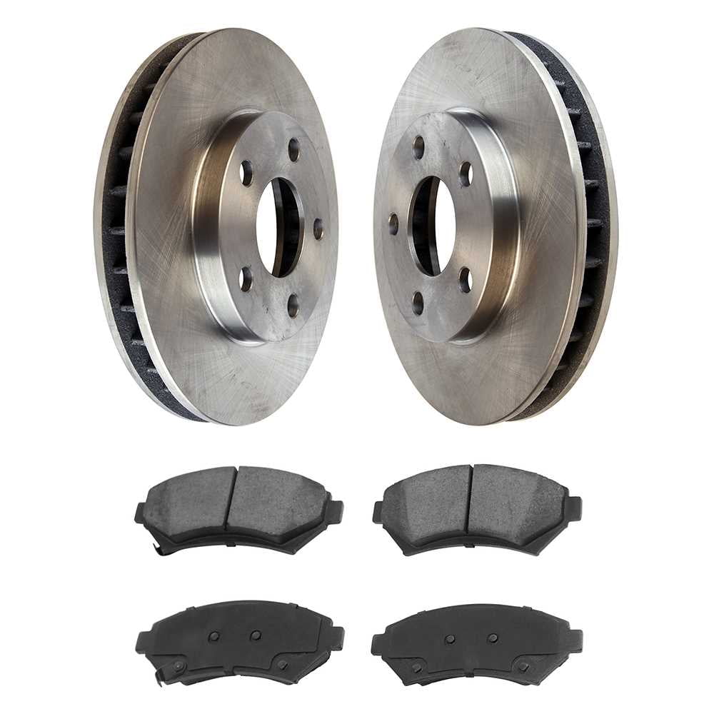 AutoShack Brake Rotors with Brake Pads Front Brake Rotor & Pad ...