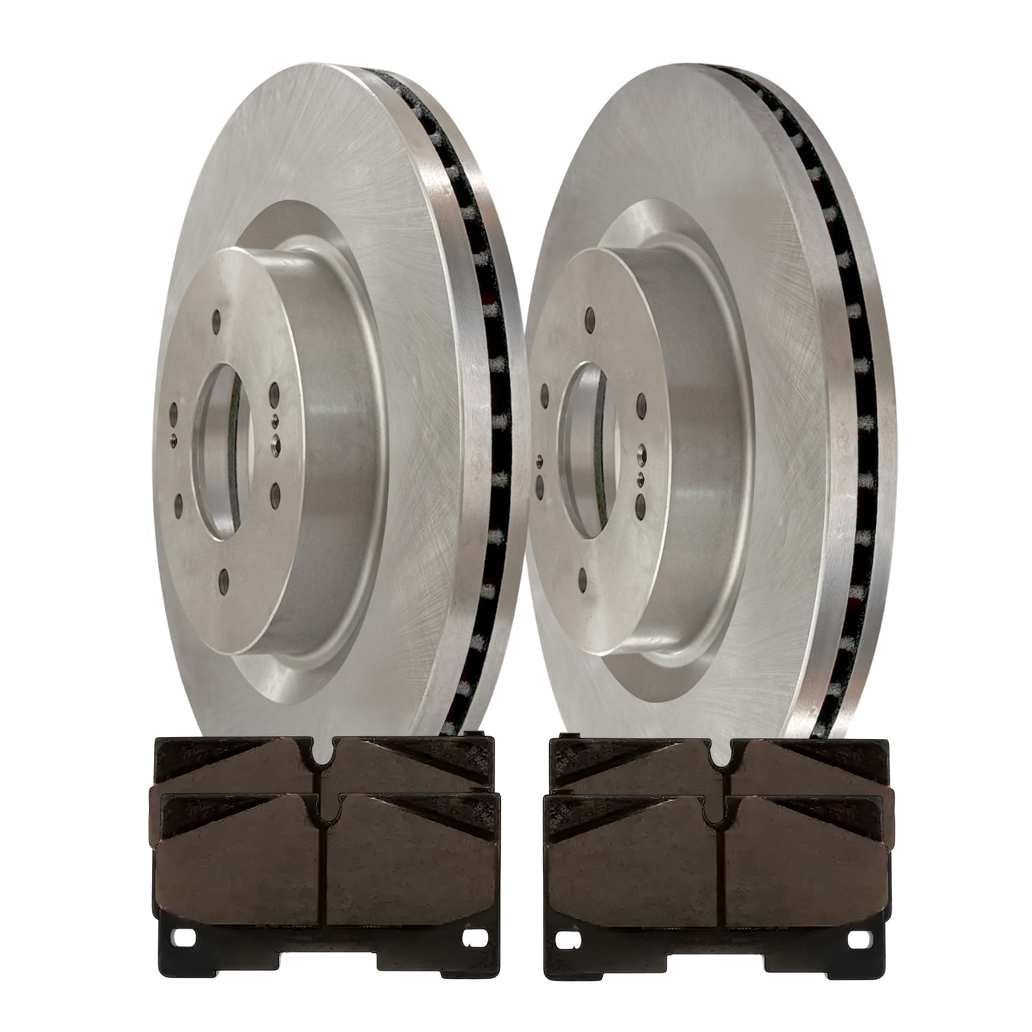 AutoShack Brake Rotors with Brake Pads Front Brake Rotor & Pad ...
