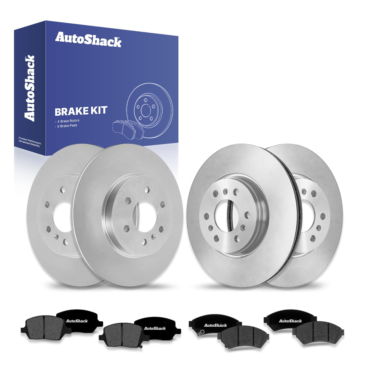 AutoShack Front & Rear Brake Rotors & Ceramic Pads for Chevrolet ...