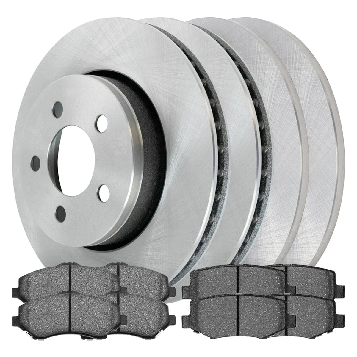 AutoShack Brake Rotors & Ceramic Pads Kit for 2007-2012 4WD/RWD Dodge ...