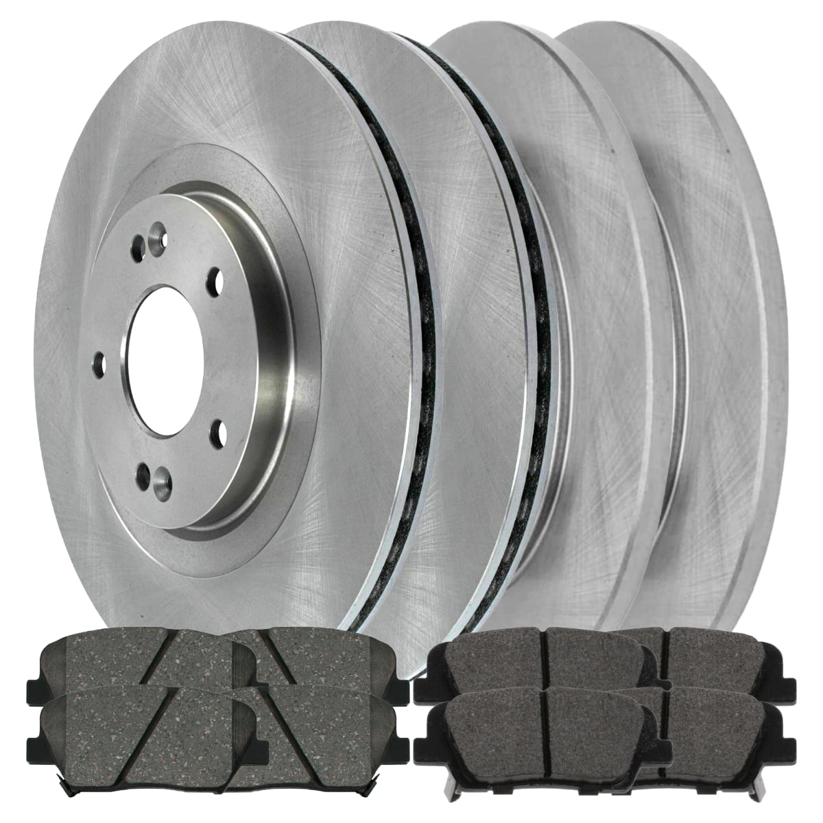 AutoShack Brake Rotors & Ceramic Pads Kit for 2016-2019 Kia Sorento, 2017-2018 Hyundai Santa Fe ...