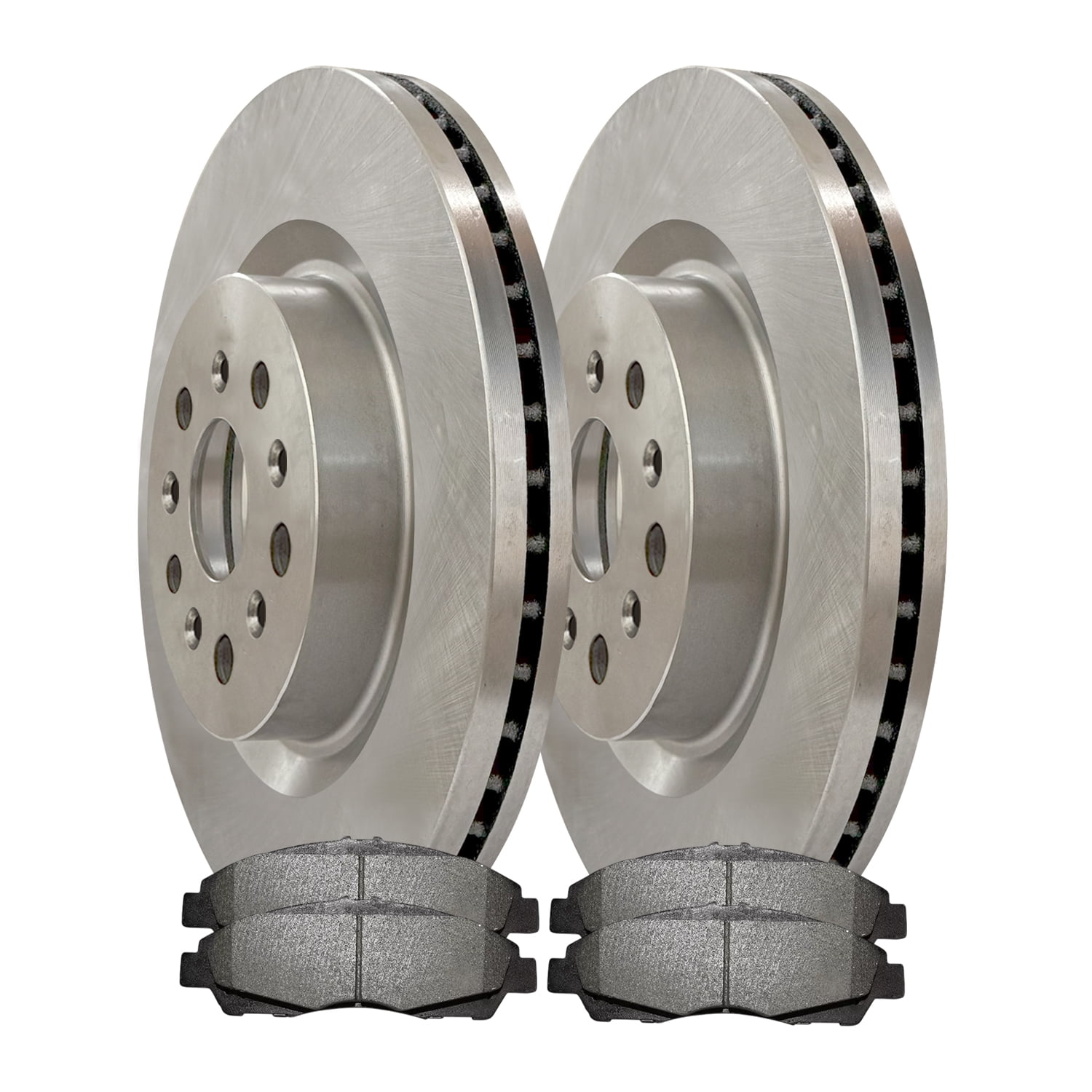 AutoShack Brake Rotors with Brake Pads Rear Brake Rotor & Pad ...