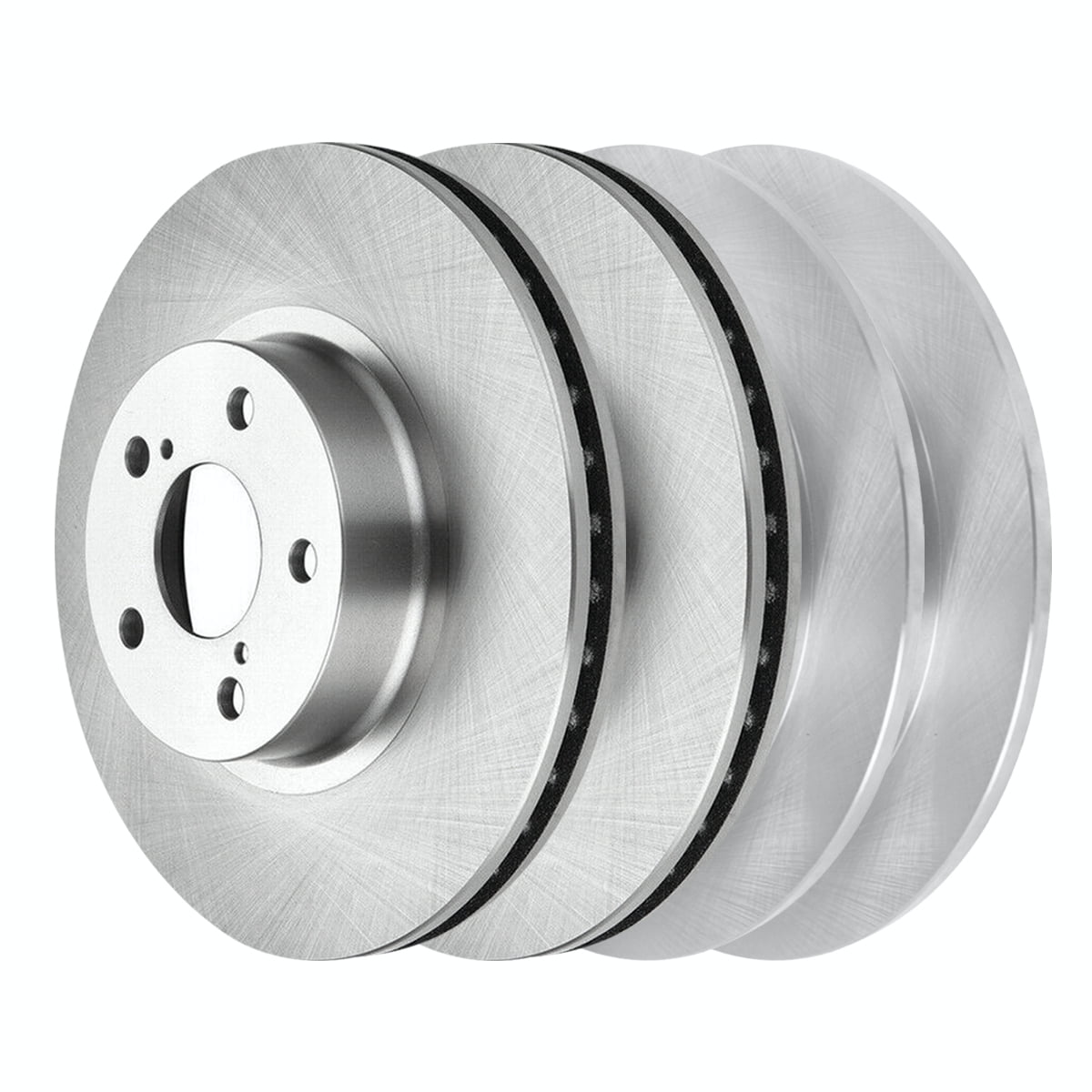 AutoShack Brake Rotors Front and Rear Brake Rotor Replacement Kit for 2007-2011 Toyota Camry ...