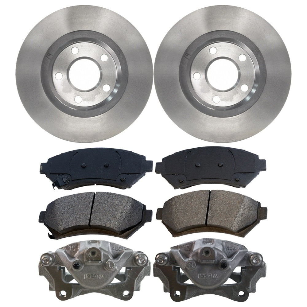 AutoShack Brake Rotors with Pads and Calipers Front Brake Rotor, Pad ...