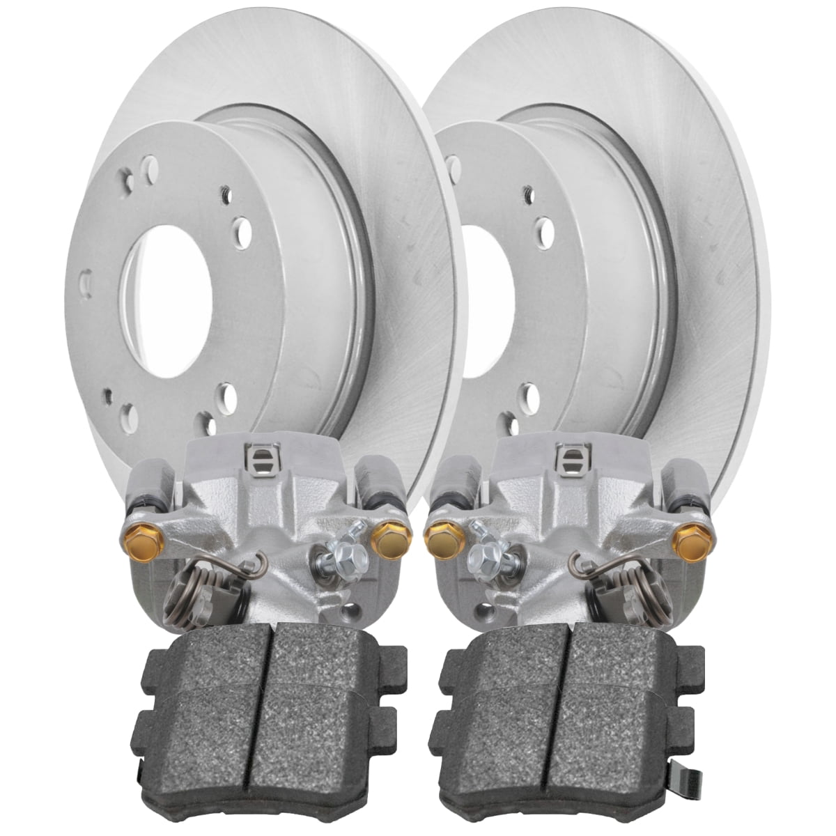 Autoshack Rear Brake Pad and Rotor Kit Replacement for 2003-2007 Honda ...