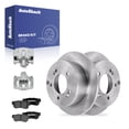 AutoShack Rear Brake Calipers, Ceramic Pads & Rotors Kit for 2005-2010 ...