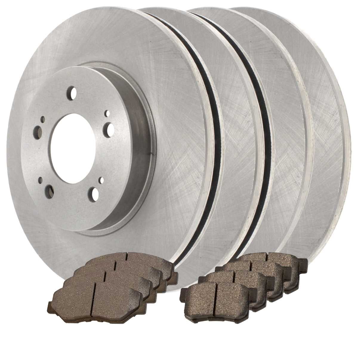 AutoShack Brake Rotors and Ceramic Pads Kit for 2002-2004 Honda CR-V 2 ...