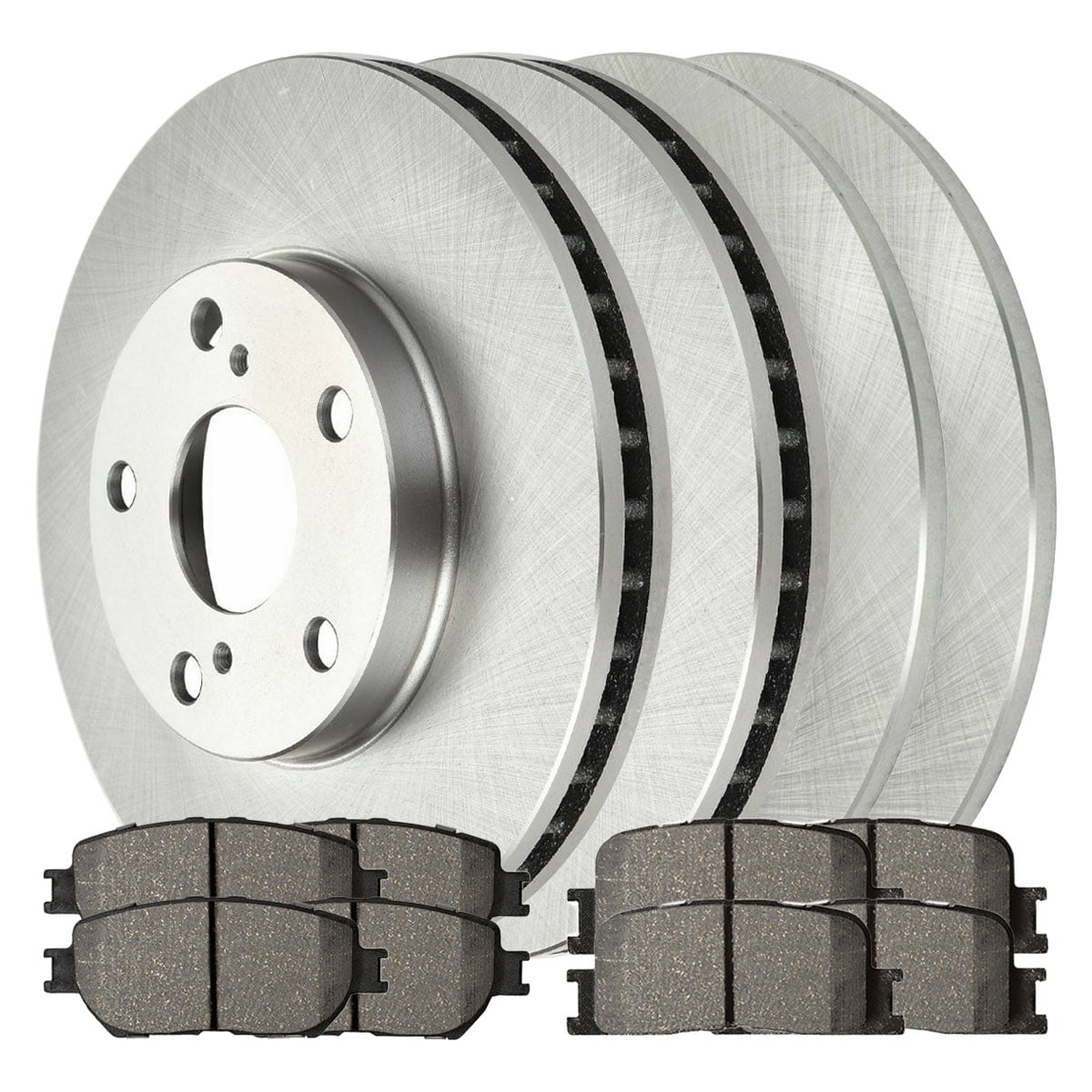 AutoShack FWD Brake Rotors & Ceramic Pads Kit for 2002-2006 Toyota Camry 2.4L 3.0L V6 - Walmart.com